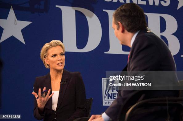 Fox News Presenter Megyn Kelly Speaks To Texas Senator Ted Cruz After