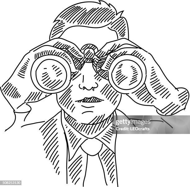 Person Looking Into Binoculars Drawing Photos and Premium High Res ... Person Looking Into Binoculars Drawing Photos and Premium High Res ...