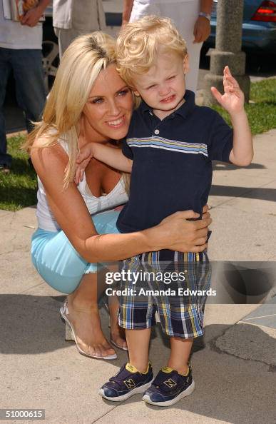 Actress Jenny Mccarthy And Her Son Evan Asher Arrive At The Opening