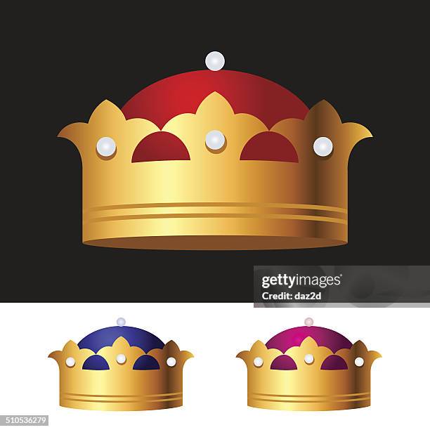 100 Gold Crown Black Background High Res Illustrations Getty Images