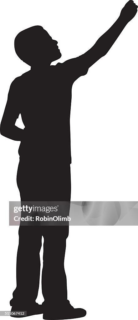 Boy Reaching Up Silhouette High-Res Vector Graphic - Getty Images Boy Reaching Up Silhouette High-Res Vector Graphic - Getty Images