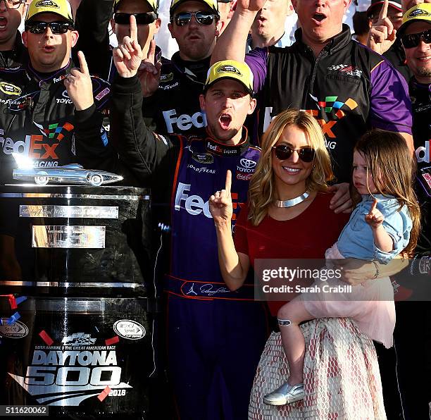 Denny Hamlin And Jordan Fish Photos and Premium High Res Pictures ... Denny Hamlin And Jordan Fish Photos and Premium High Res Pictures ...