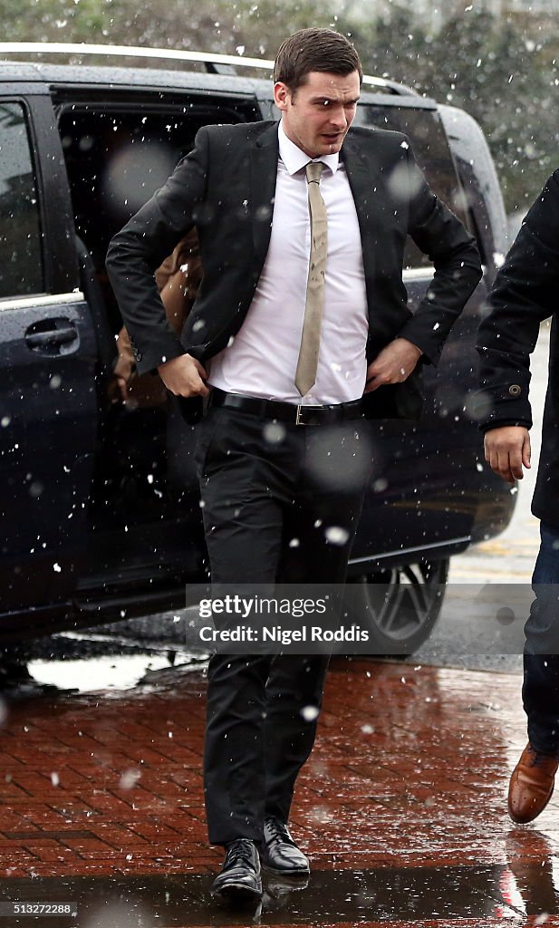 Footballer Adam Johnson Arrives At Bradford Crown Court For Day News