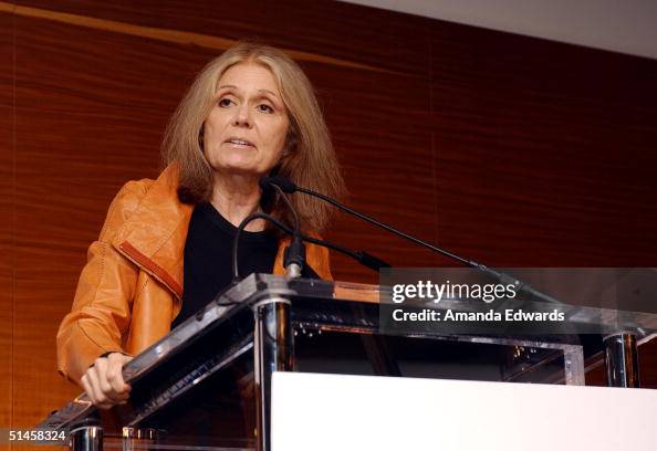 Feminist Gloria Steinem Gives A Speech Following The Second News