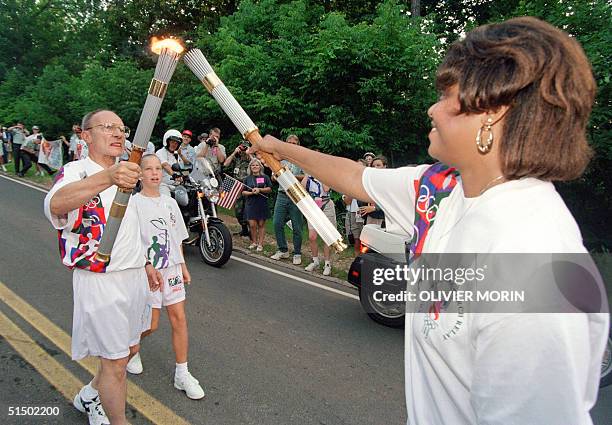 1996 Olympic Torch Relay Photos and Premium High Res Pictures - Getty ... 1996 Olympic Torch Relay Photos and Premium High Res Pictures - Getty ...