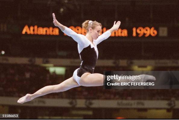 Russian Gymnast Svetlana Boginskaya Performs On The Balance Beam 16