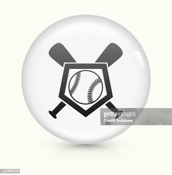 Baseball Crest Icon On White Round Vector Button High-Res Vector ... Baseball Crest Icon On White Round Vector Button High-Res Vector ...
