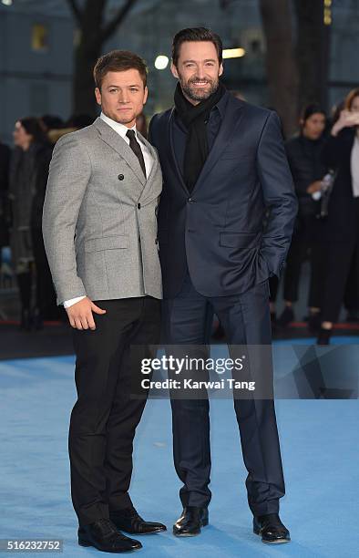 Taron Egerton And Hugh Jackman Photos And Premium High Res Pictures