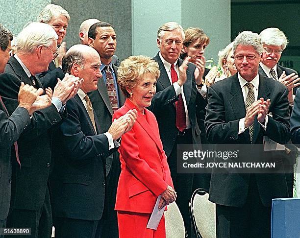 97 Us Clinton Nancy Reagan Photos And High Res Pictures Getty Images