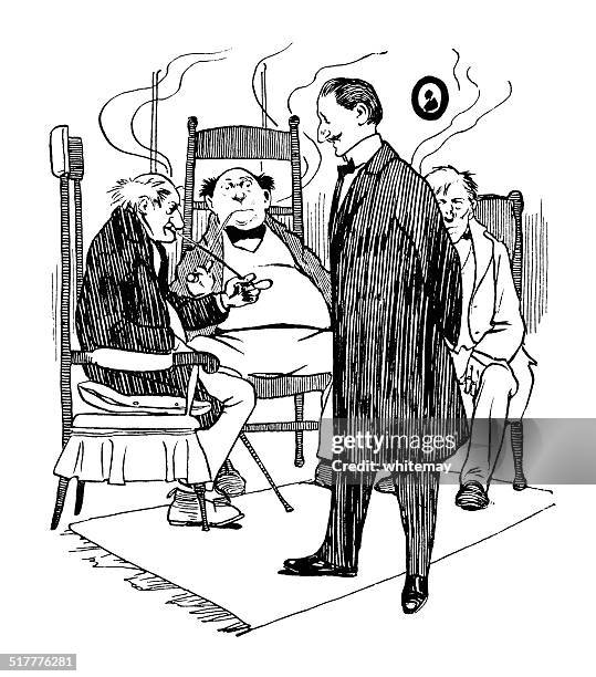 57 Old Man Sitting In Chair Cartoon High Res Illustrations Getty Images