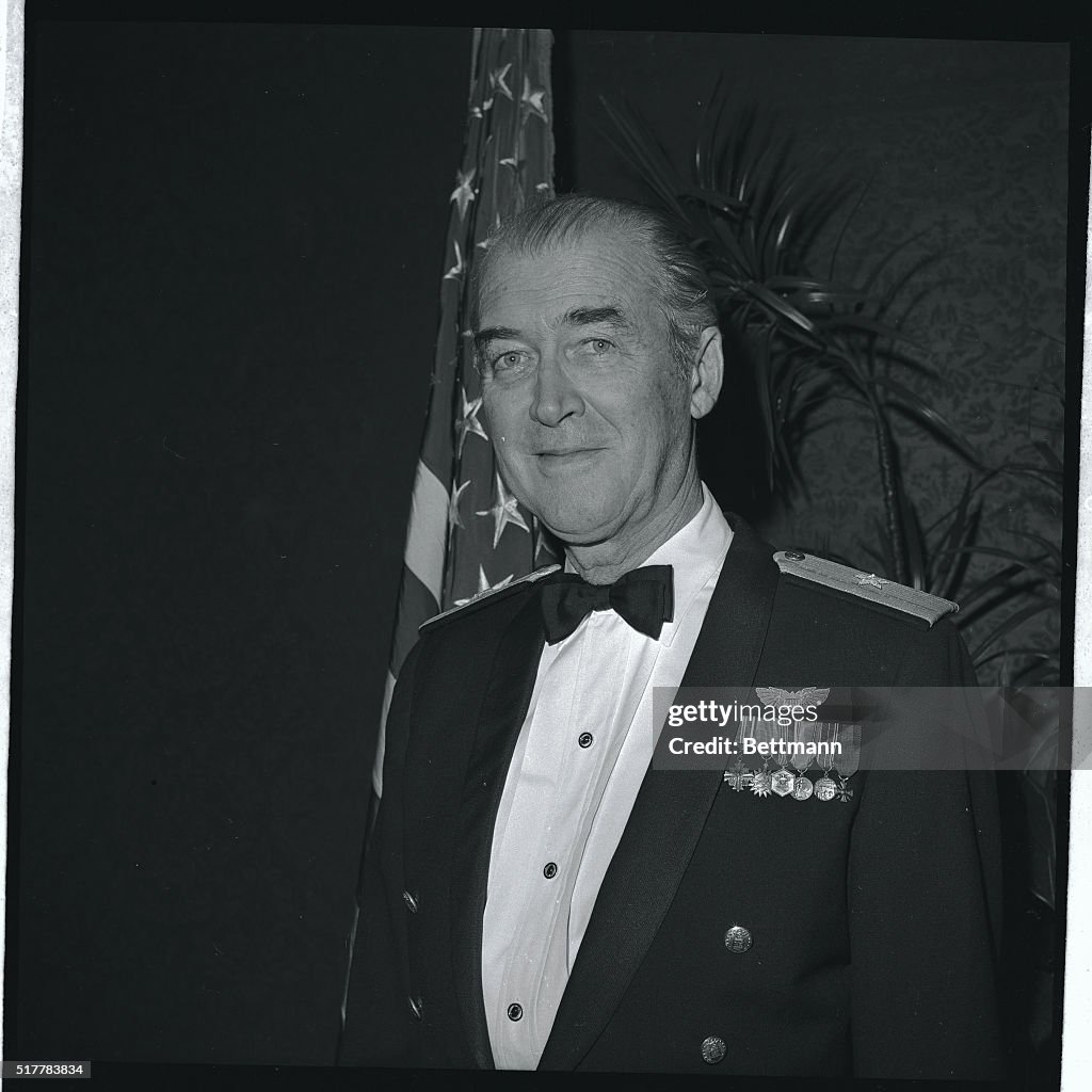Photo Shows A Headshot Of Actor James Stewart Brigadier General U