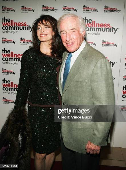 Producer Bud Yorkin And Wife Actress Cynthia Sikes Attend The News
