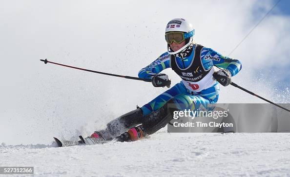 Kristine Gjelsten Haugen, Norway, in action during the Women's Slalom ... Kristine Gjelsten Haugen, Norway, in action during the Women's Slalom ...