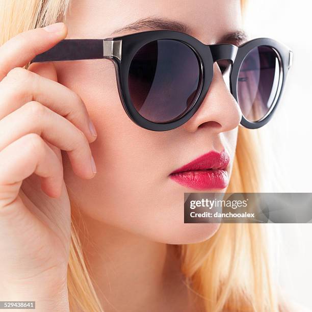 Female Model Glasses Photos And Premium High Res Pictures Getty Images