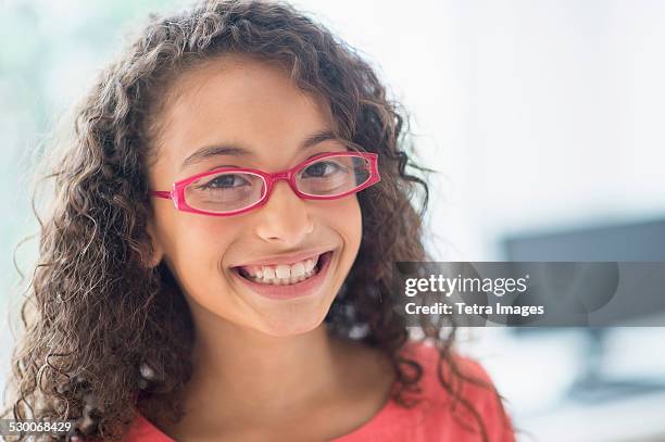 Girl Pink Glasses Photos And Premium High Res Pictures Getty Images