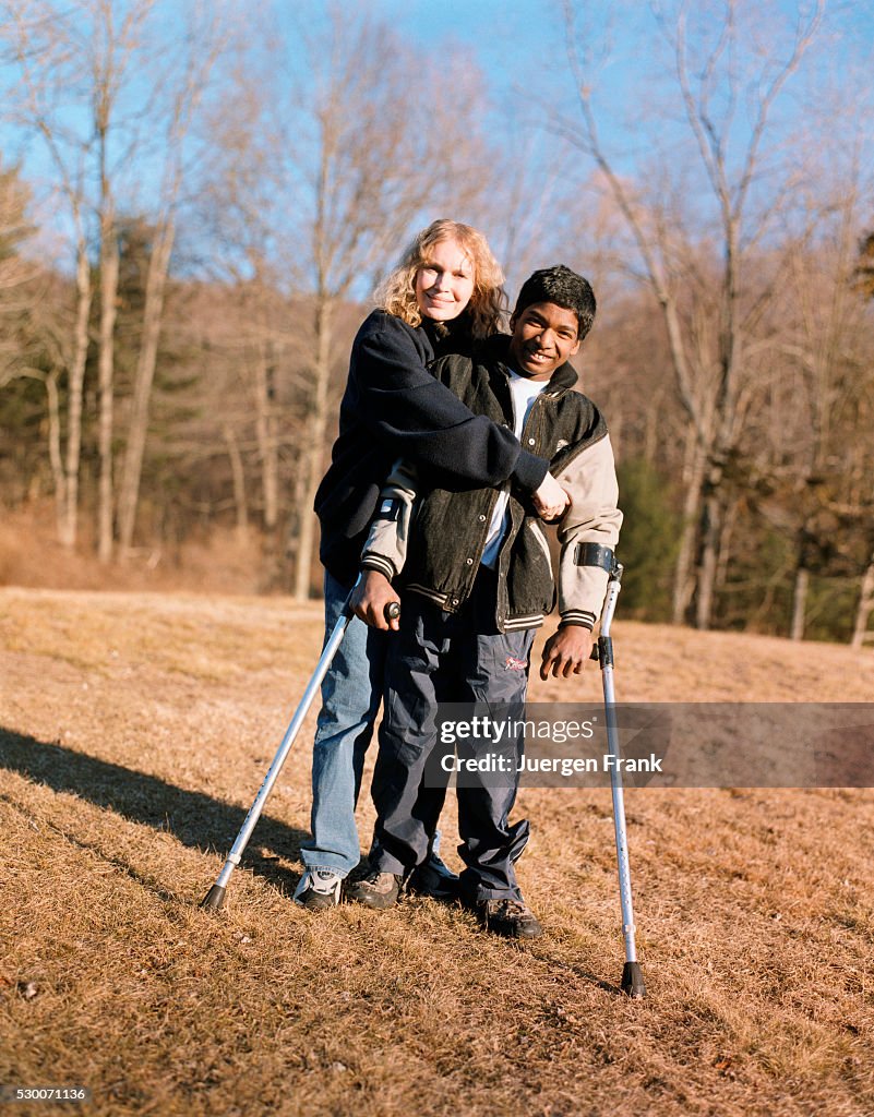 Actress Mia Farrow Hugging Her Son Thaddeus Wilk Farrow News Photo