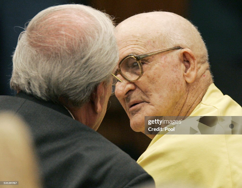 Edgar Ray Killen Speaks With His Attorney James Mcintyre Prior To