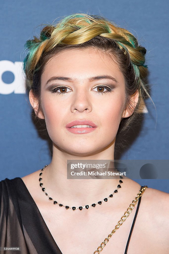 Nicole Maines Attends The 27th Annual Glaad Media Awards At The News