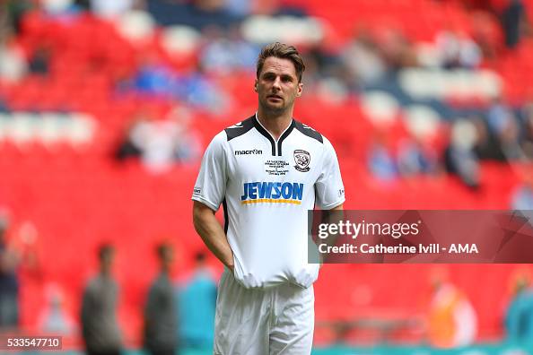 Rob Purdie of Hereford FC during The FA Vase Final match between ... Rob Purdie of Hereford FC during The FA Vase Final match between ...