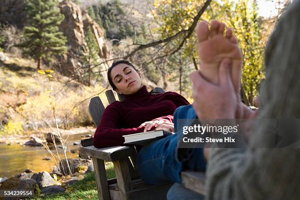 Girlfriend Foot Massage Photos And Premium High Res Pictures Getty Images