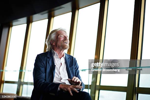 Virgin Group Founder Richard Branson Interview Photos And Premium High