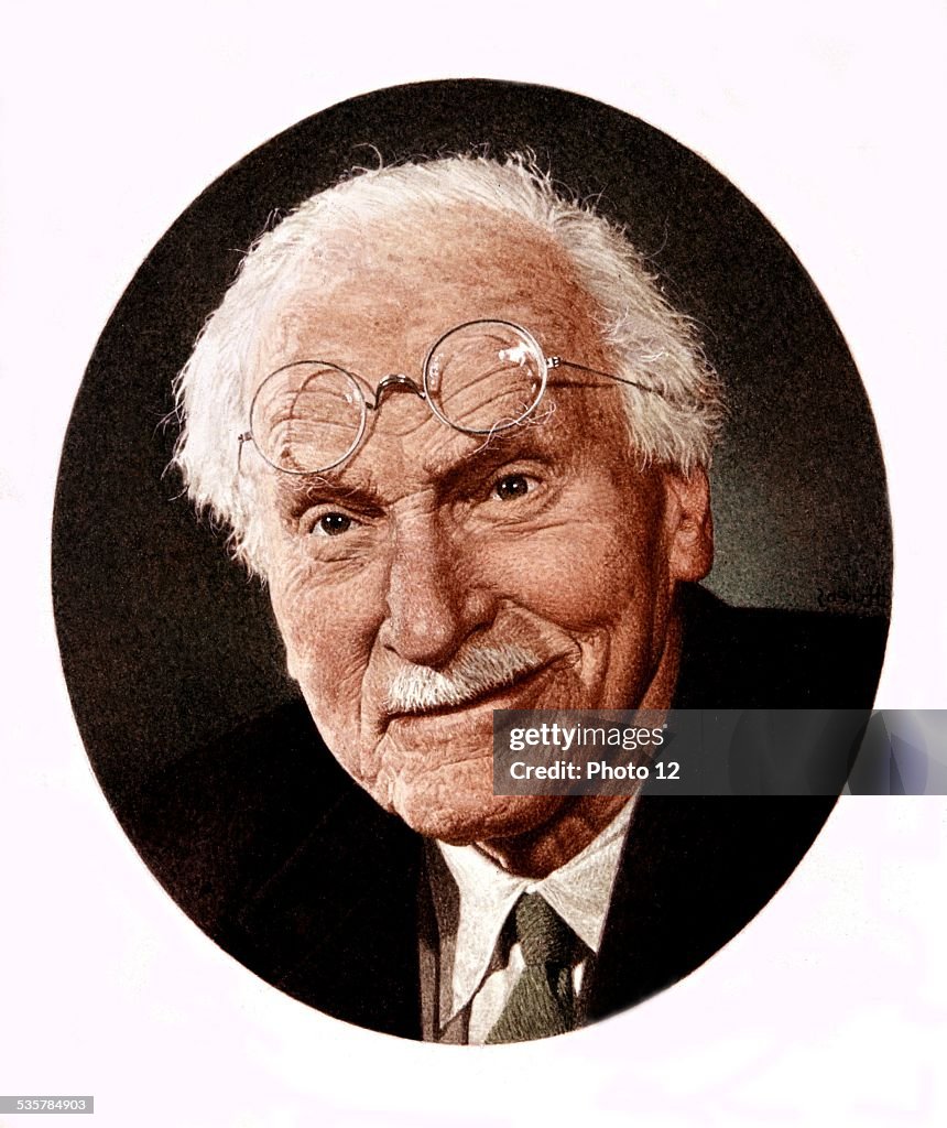 Portrait Of Swiss Psychiatrist And Psychologist Carl Gustav Jung