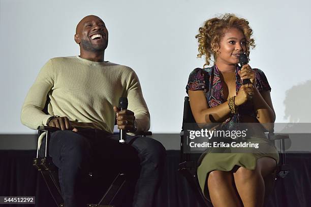 Cast Members Morris Chestnut And Jaz Sinclair At The 2016 Essence