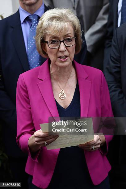 18 Andrea Leadsom Pulls Out Of The Conservative Leadership Race Stock ... 18 Andrea Leadsom Pulls Out Of The Conservative Leadership Race Stock ...