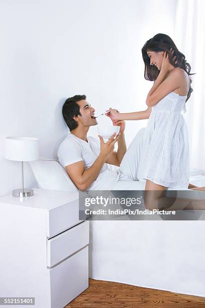 Spooning Young Adult Bed Photos And Premium High Res Pictures Getty