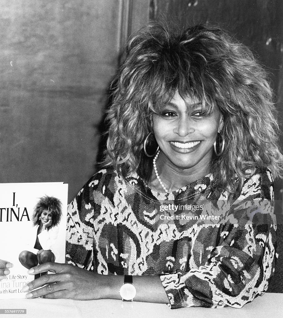 Singer Tina Turner Holding A Copy Of Her Book I Tina My Life News