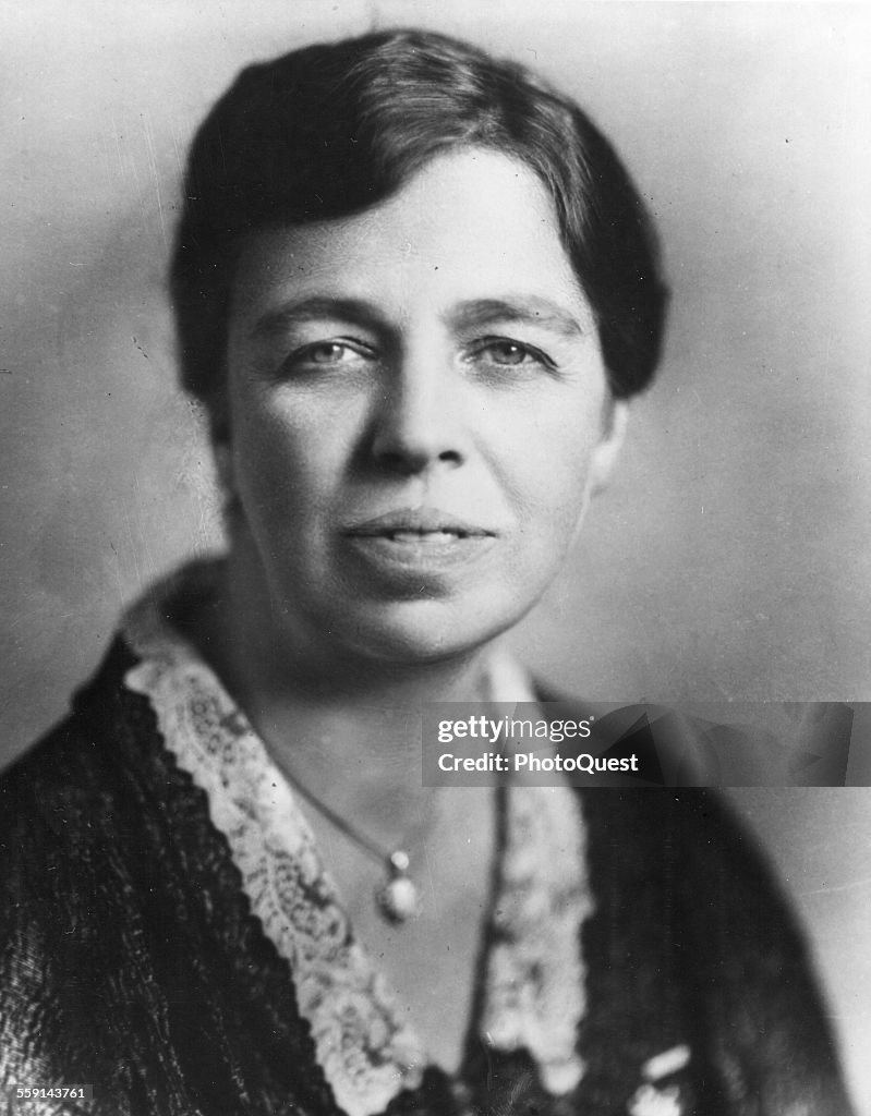 Portrait Of American First Lady Eleanor Roosevelt Mid To Late 1920s