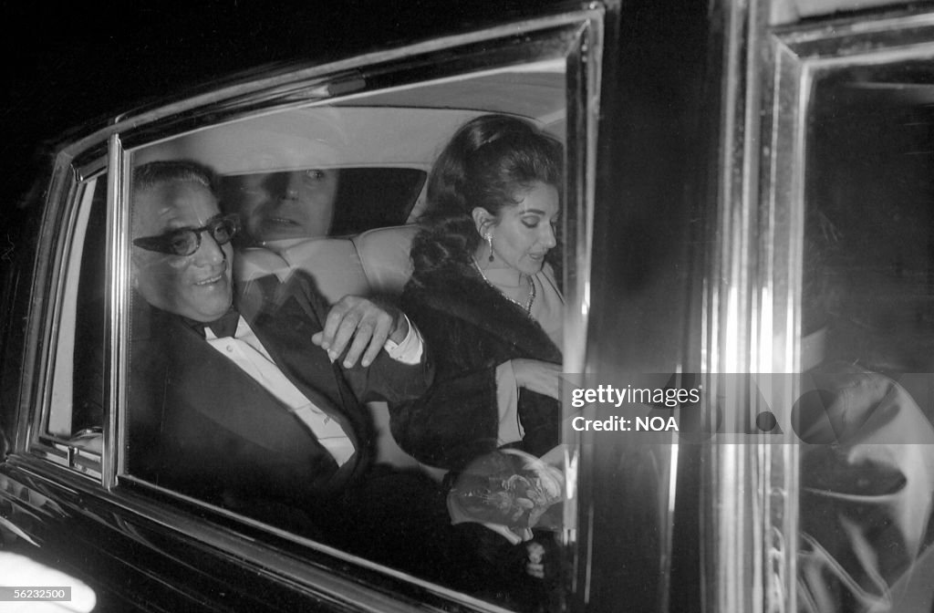 Aristote Onassis And Maria Callas Paris 1963 Ha Photo Dactualité