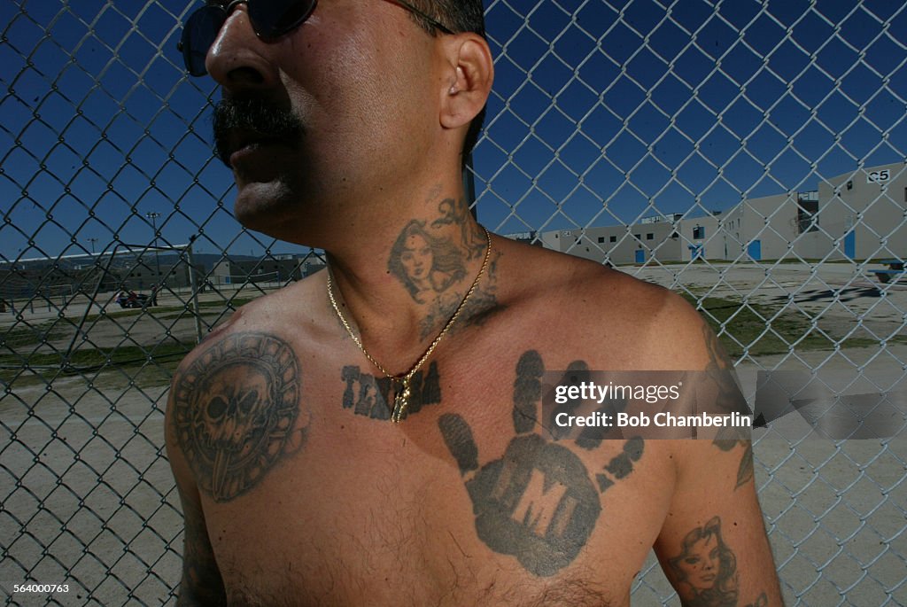 Showing Black Hand Of The Mexican Mafia Tattoo Rene Enriquez News Photo Getty Images