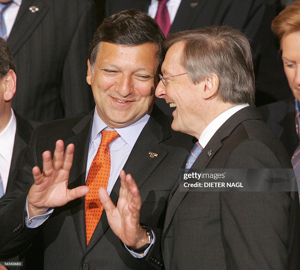 Austrian Chancellor Wolfgang Schuessel and European Commission... Foto ... Austrian Chancellor Wolfgang Schuessel and European Commission... Foto ...