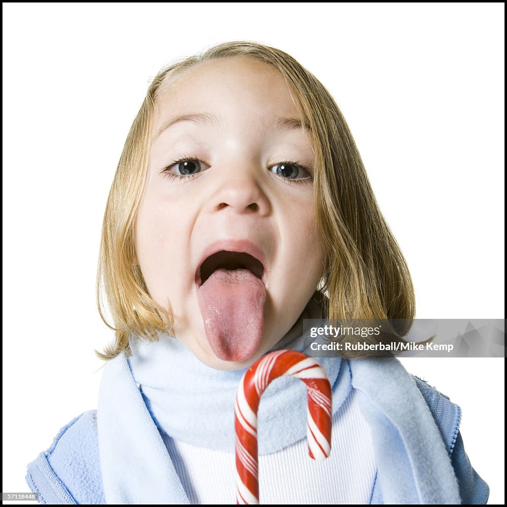 Portrait Of A Girl Sticking Her Tongue Out Photo Getty Images