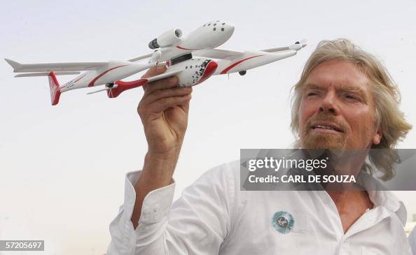 British Virgin Company Chairman Sir Richard Branson Poses 29 March