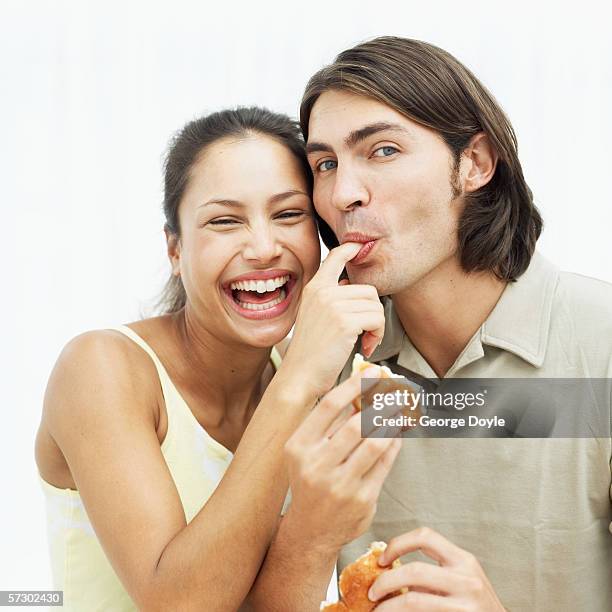 Woman Licking Mans Finger Photos And Premium High Res Pictures Getty
