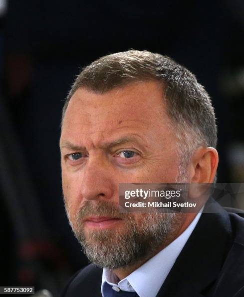 Russian Billionaires And Businessmen Oleg Deripaska Attends News