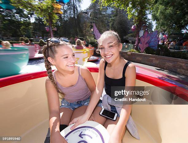 Kendall Vertes And Maddie Ziegler At The Pool