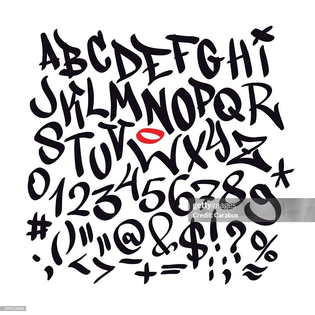 Fonts Alphabet Graffiti