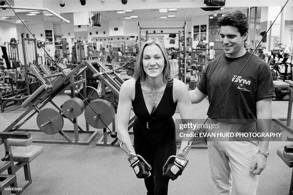 Terry Mcqueen The Daughter Of Steve Mcqueen Trains With Personal Foto Jornalística Getty