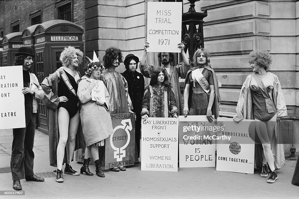 A Demonstration In Bow Street By The Newly Formed Gay Liberation