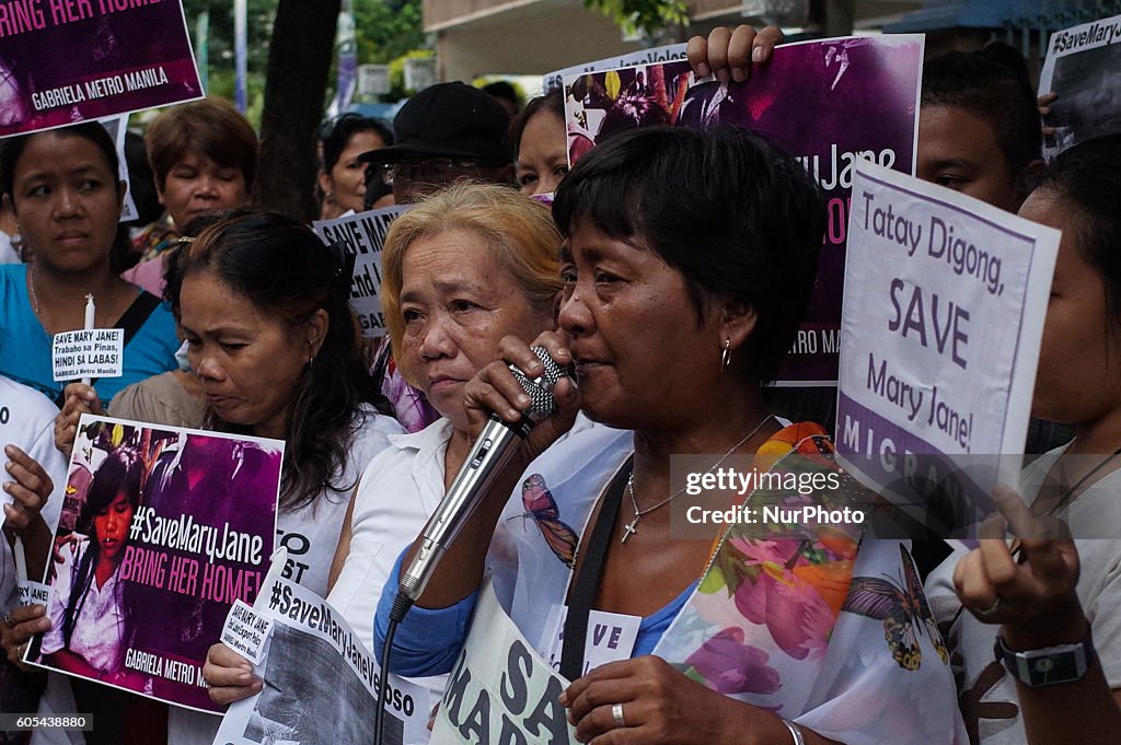 Celia Veloso Mother Of Mary Jane Veloso A Filipino Maid Staying In