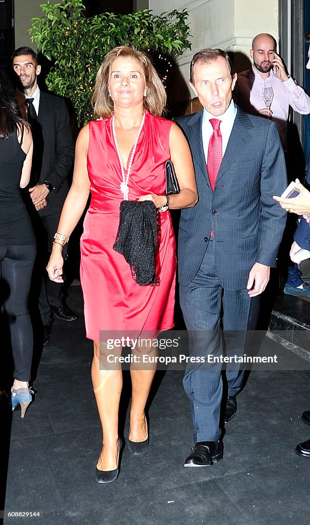 Emilio Butragueno and Sonia Gonzalez attend the dinner for 'Soy Uno ... Emilio Butragueno and Sonia Gonzalez attend the dinner for 'Soy Uno ...