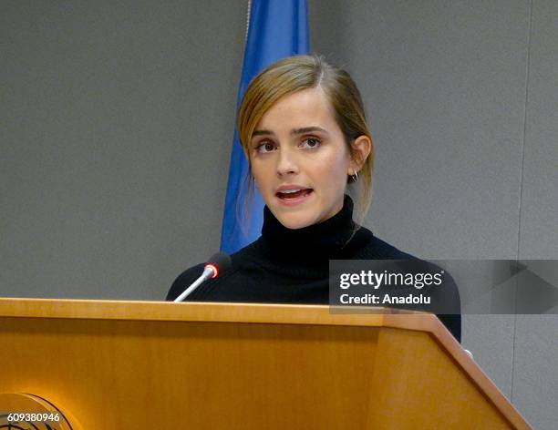 Emma Watson Un Women Goodwill Ambassador Photos And Premium High Res