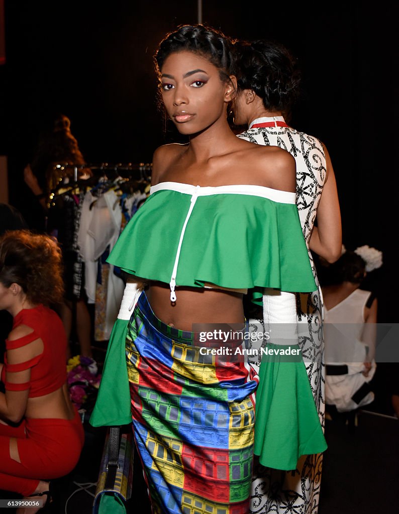 Models Backstage At Art Hearts Fashion Los Angeles Fashion Week On