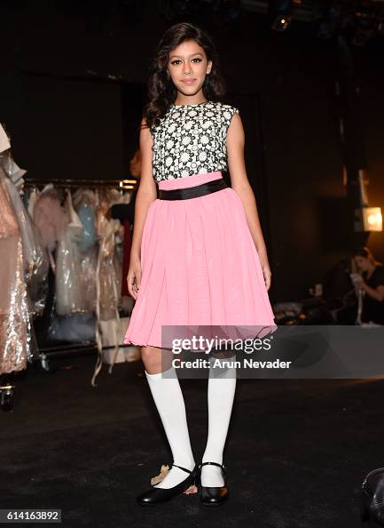 A Model Backstage At Art Hearts Fashion Los Angeles Fashion Week On