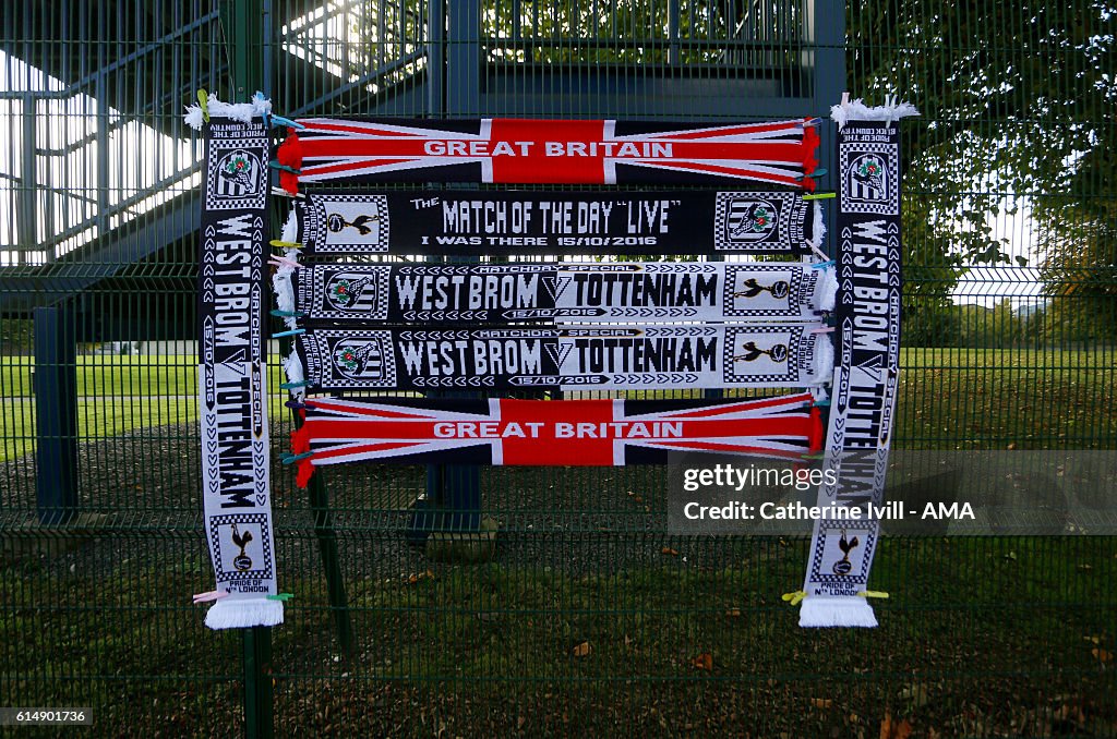 West Bromwich Albion And Tottenham Hotspur Half And Half Scarves