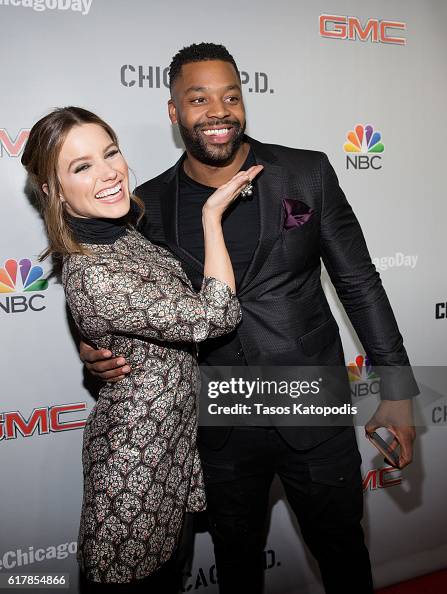 Sophia Bush And Laroyce Hawkins Attends The Nbcs Chicago Series Fall