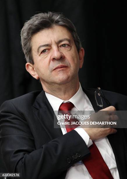 241 Front De Gauche Candidate Jean Luc Melenchon Holds Press Conference ... 241 Front De Gauche Candidate Jean Luc Melenchon Holds Press Conference ...